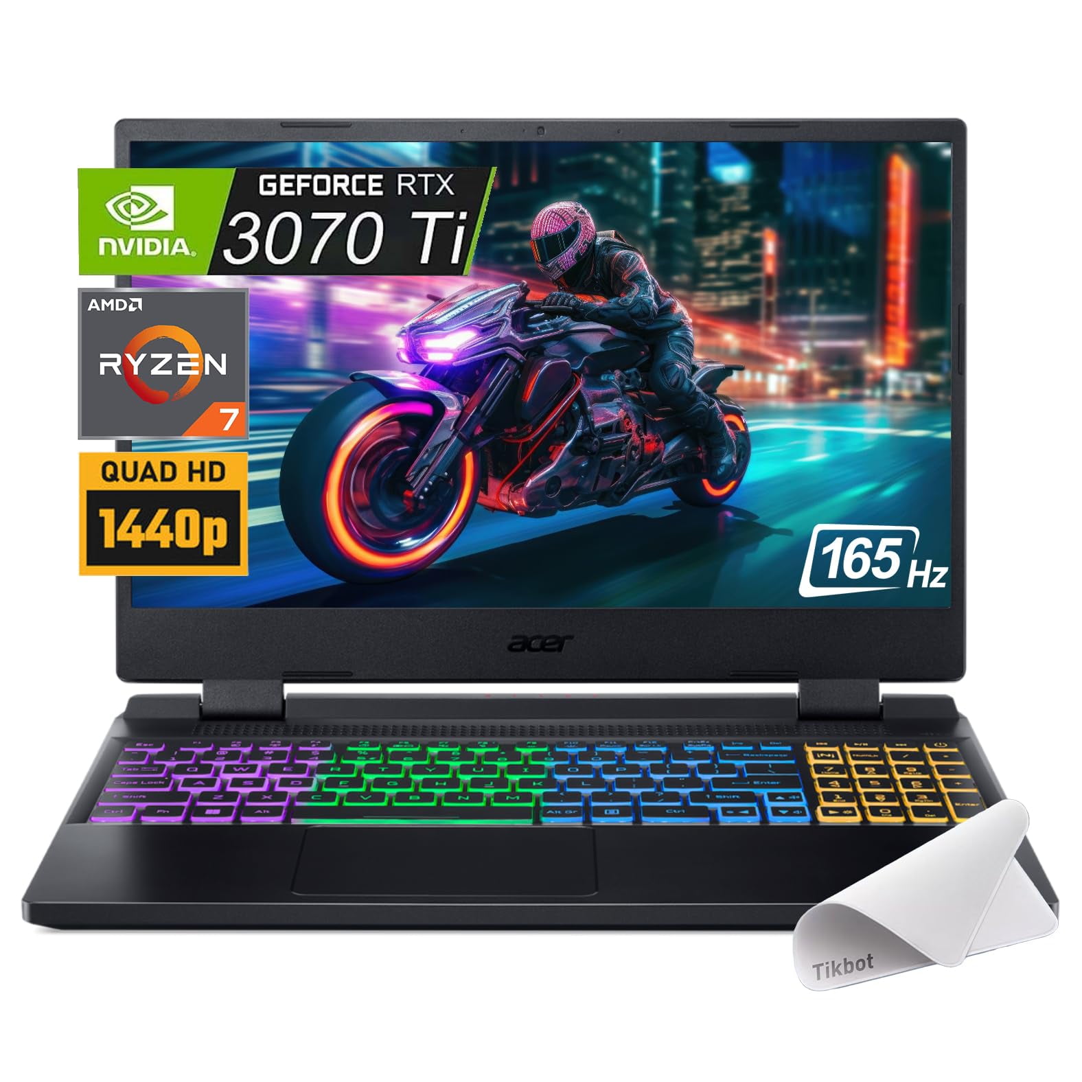 Acer Nitro 5 15.6" QHD LED-Backlit IPS 100% DCI-P3 165Hz Gaming Laptop ...