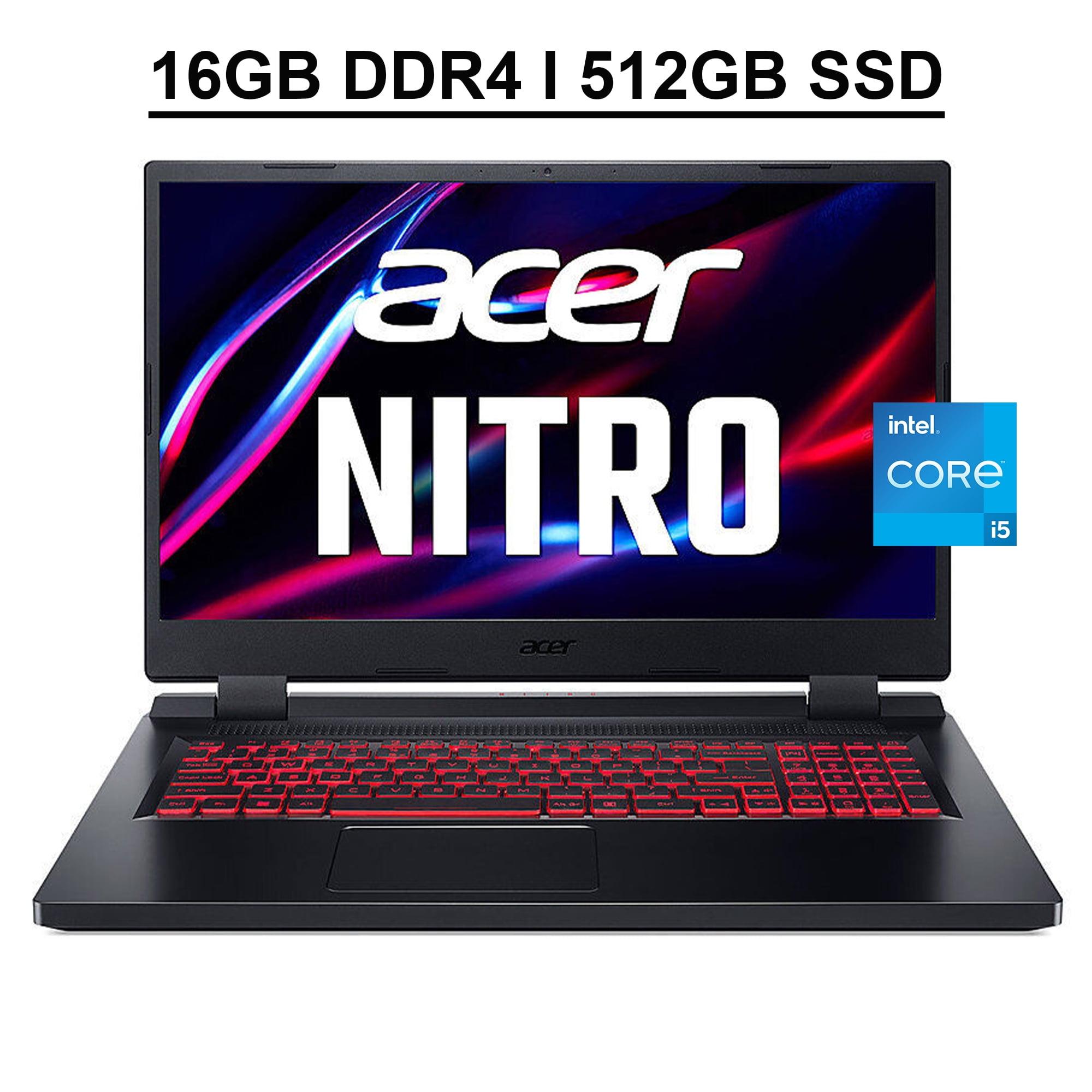 Acer Nitro 5 17 Gaming Laptop 17.3" FHD IPS 144Hz ComfyView Display ...