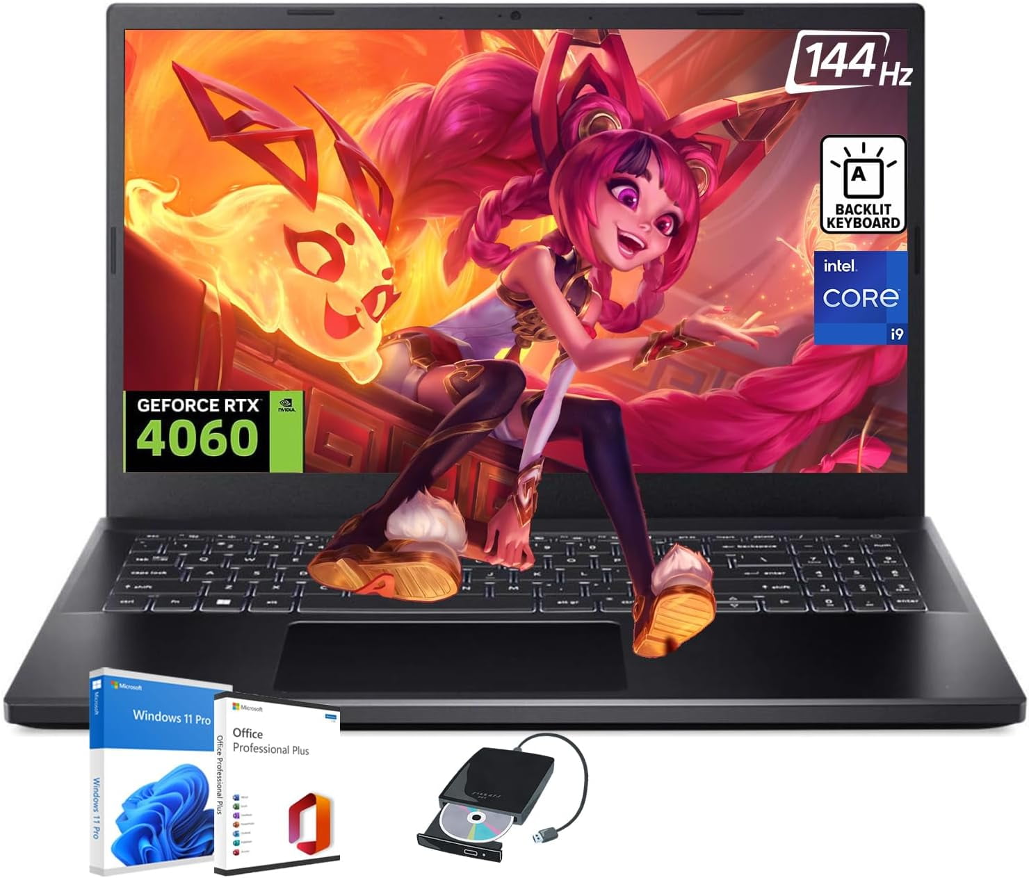 Acer Nitro V 15 Gaming Laptop - Office Lifetime License, 15.6" FHD IPS ...