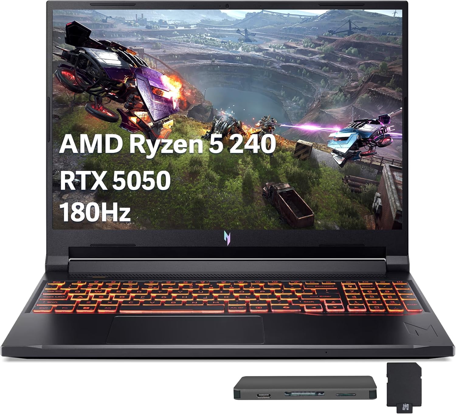 Acer Nitro V 16 AI Gaming Laptop, 16" WUXGA 180Hz Display, AMD Ryzen 5 ...