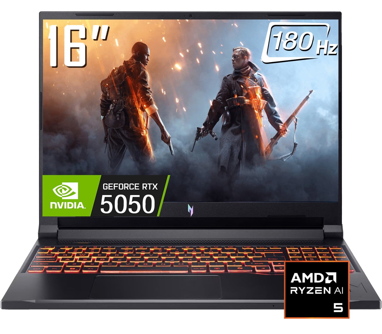 Acer Nitro V 16 Gaming Laptop, 16" 1920 x 1200 WUXGA 180Hz IPS LCD ...
