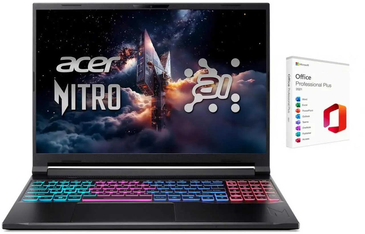 Acer Nitro V 16S 16” WUXGA IPS 180Hz Gaming Laptop|Intel Core 7 processor 240H|NVIDIA GeForce ...