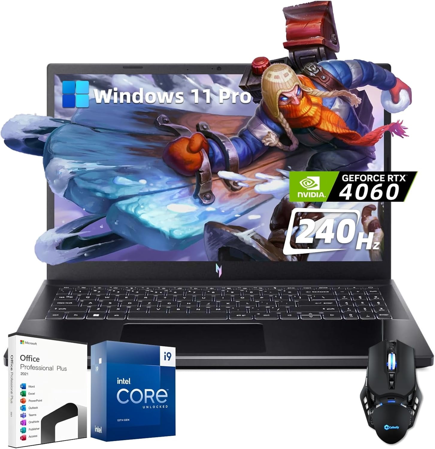 Acer Nitro V Gaming Laptop - 15.6" 144Hz IPS Display, Intel 14-Core i9 ...