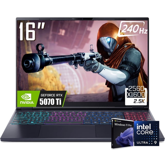 Acer Predator Helios Neo 16 AI Gaming Laptop, 16" 2560 x 1600 2.5K ...
