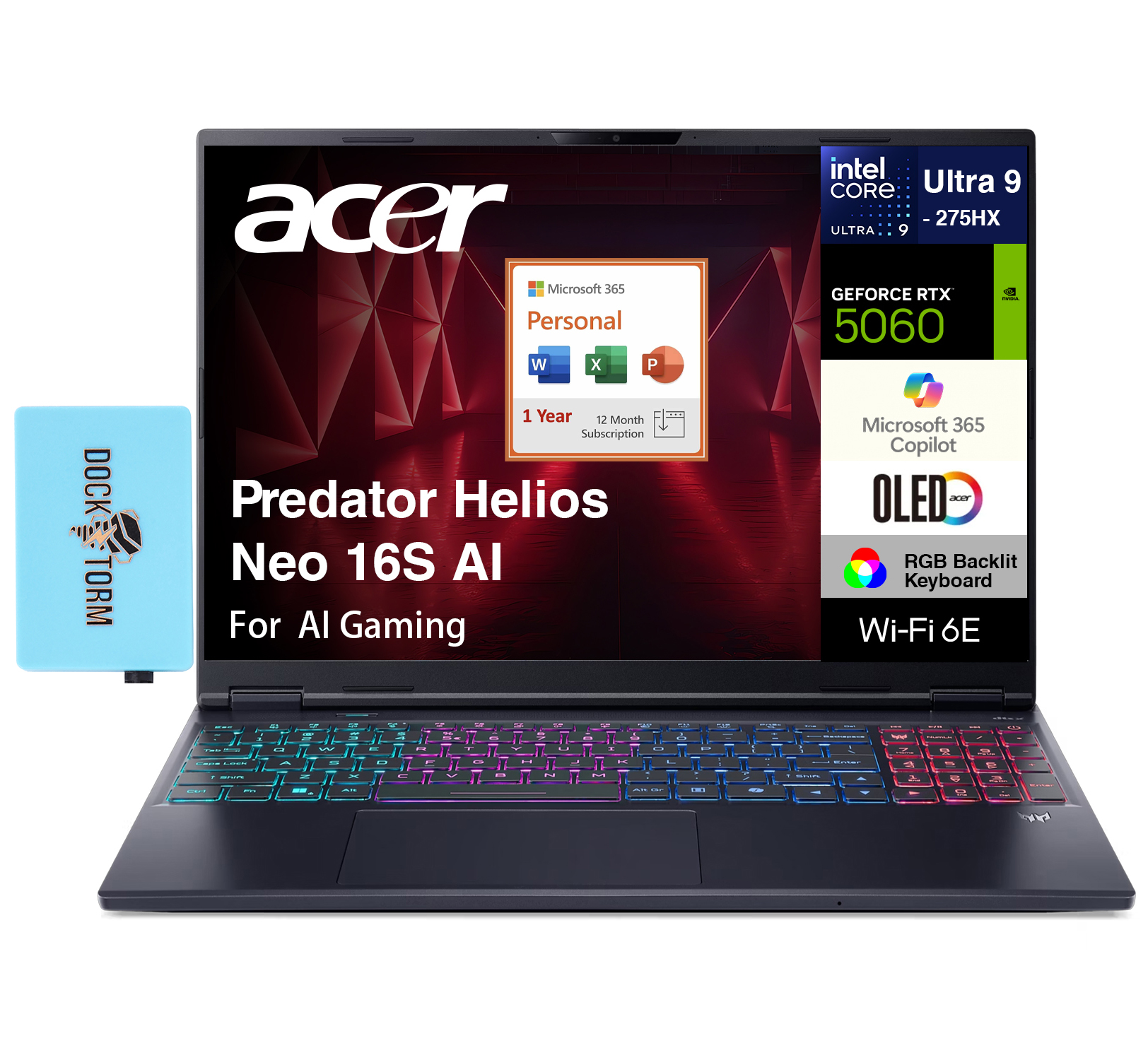 Acer Predator Helios Neo 16S AI AI Gaming Laptop 16.0in WQXGA (Intel ...