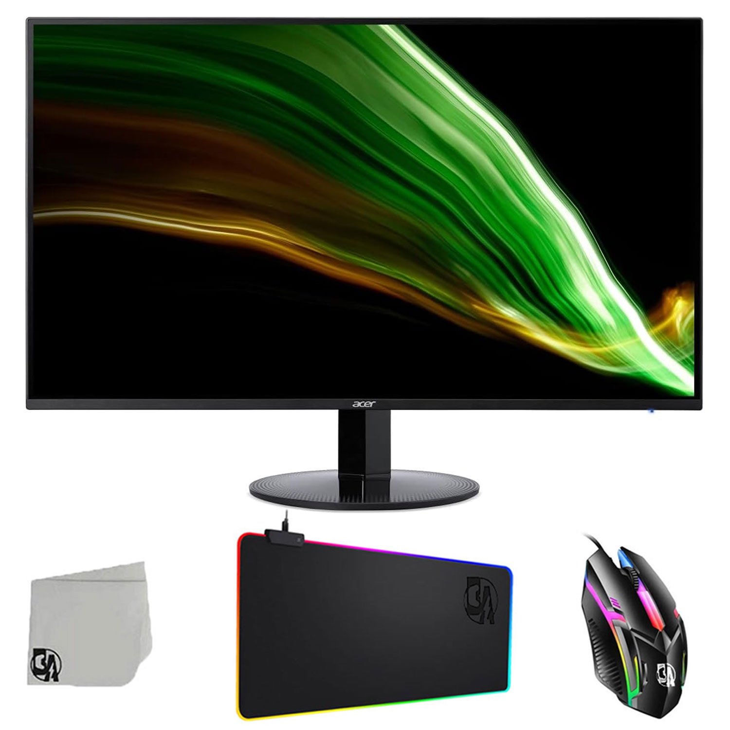 Pre-Owned Acer SA241Y 23.8" Full HD IPS LCD Monitor, Black With Gaming ...