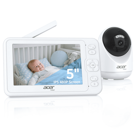 Acer Smart Baby Monitor 5” No WiFi Baby Monitor with 1080P Camera and ...