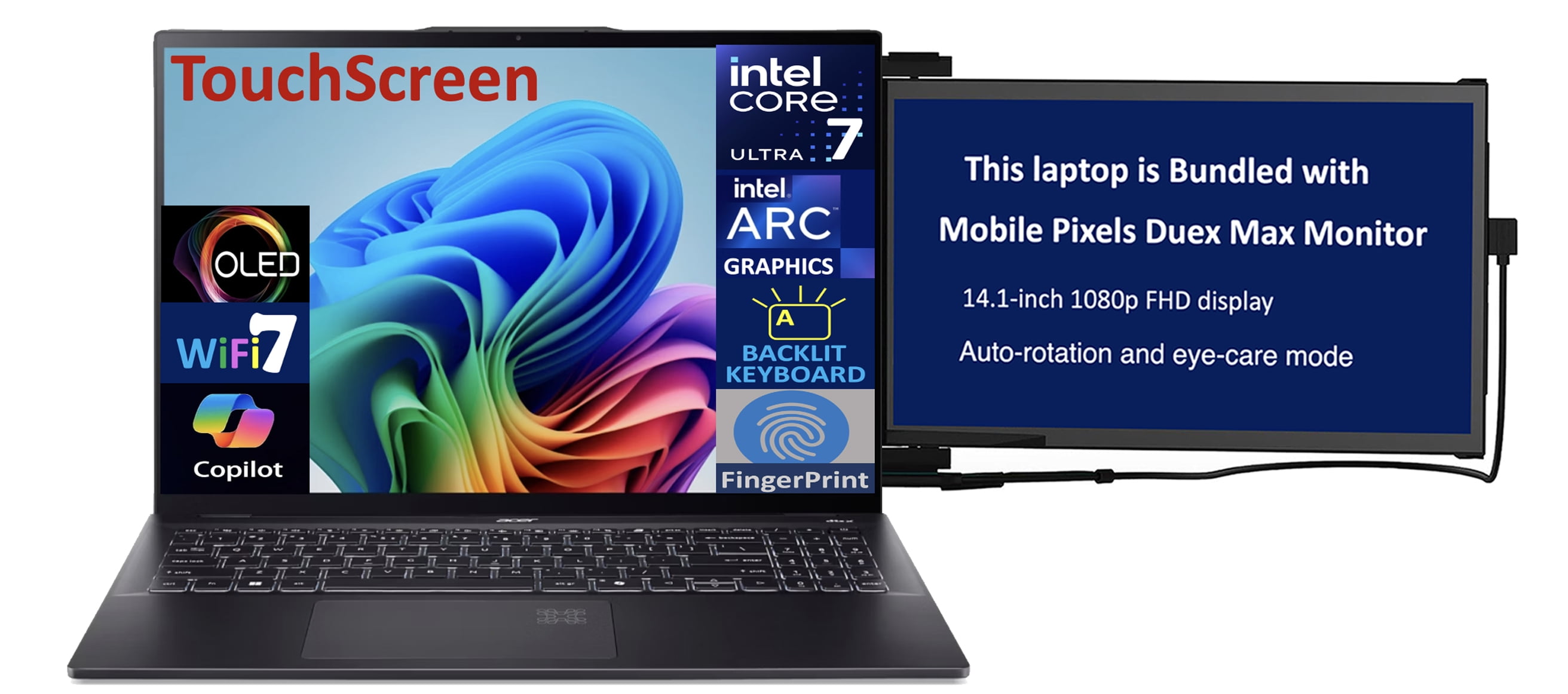 Acer Swift 16 AI AI PC Laptop 16.0in Touchscreen OLED 2.8K Display (Intel Ultra 7-256V, 16GB ...