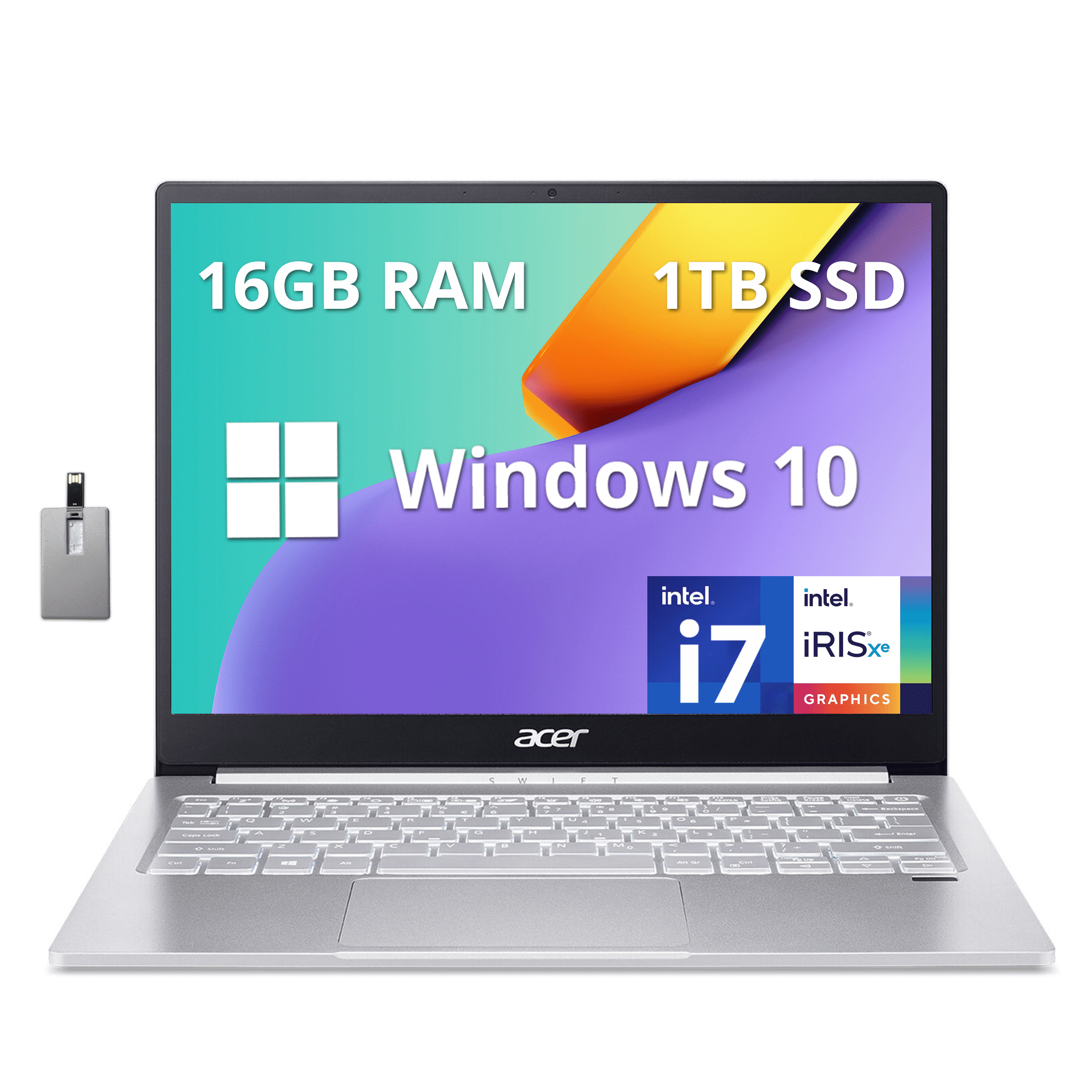 Acer Swift 3 13.5" QHD (2256 x 1504) Business Laptop, Intel Core i7 ...