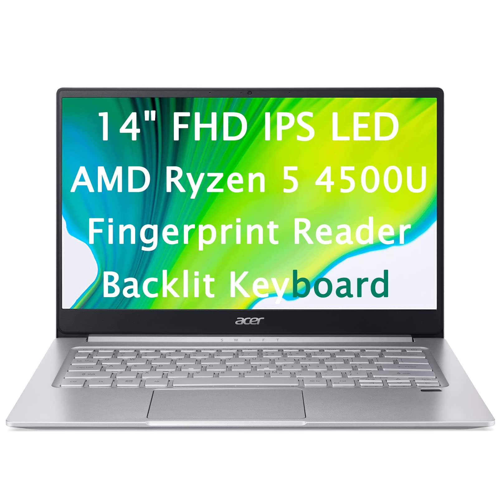 Acer Swift 3 Laptop, 14" Full HD 1080p, AMD Ryzen 5 4500U Hexa-Core ...
