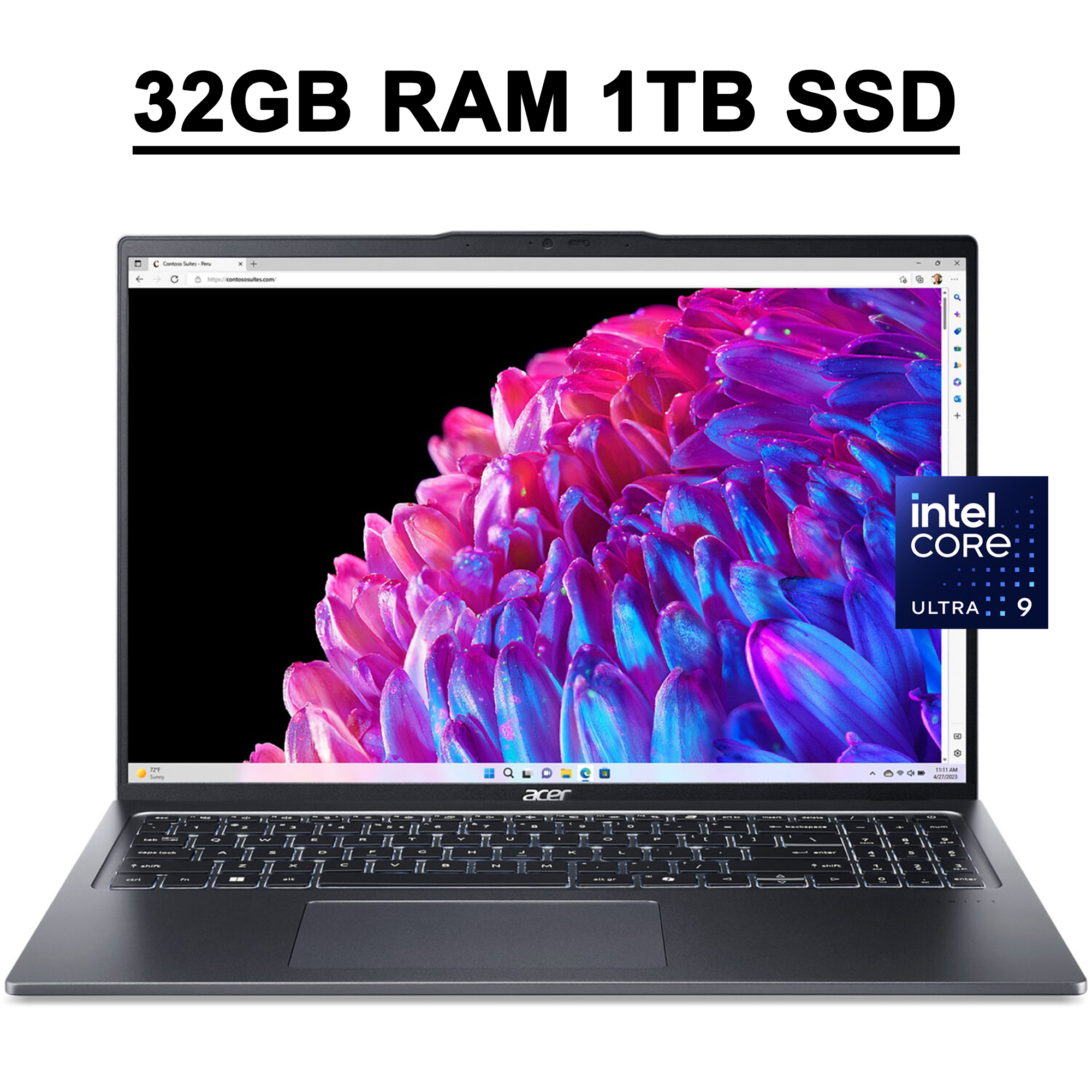 Acer Swift GO 16 Business Laptop 16" WUXGA IPS (100% sRGB) Intel 16 ...