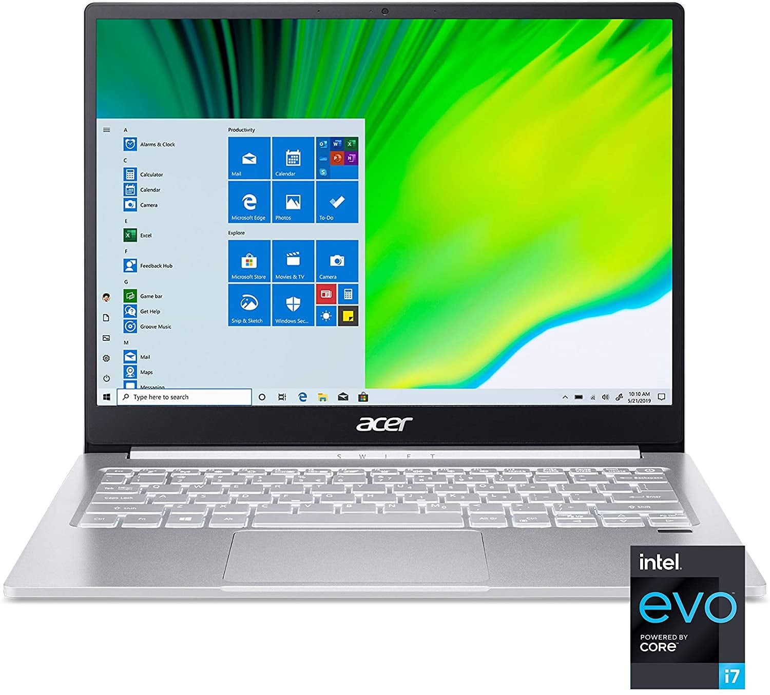 Acer Swift Laptop, 4 Cores Intel n-Core i7-1165G7 Intel Iris Xe ...