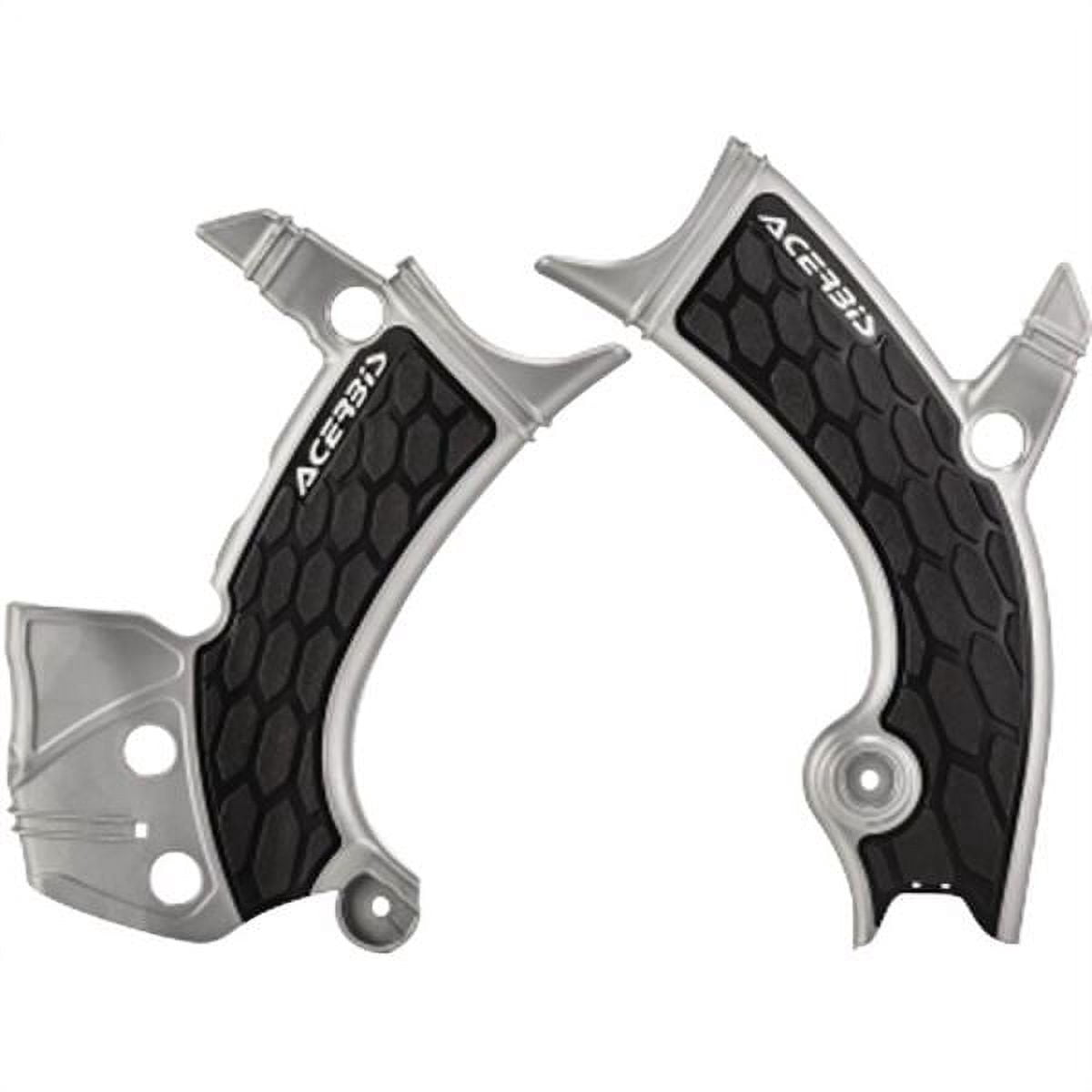 Acerbis 2689411015 X-Grip Frame Guards - Silver/Black - Walmart.com