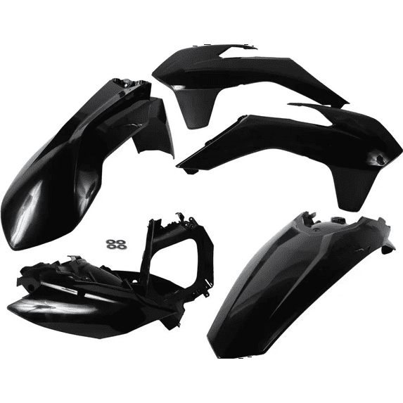 Acerbis Black Complete Plastic Body Kit (2314310001) - Walmart.com