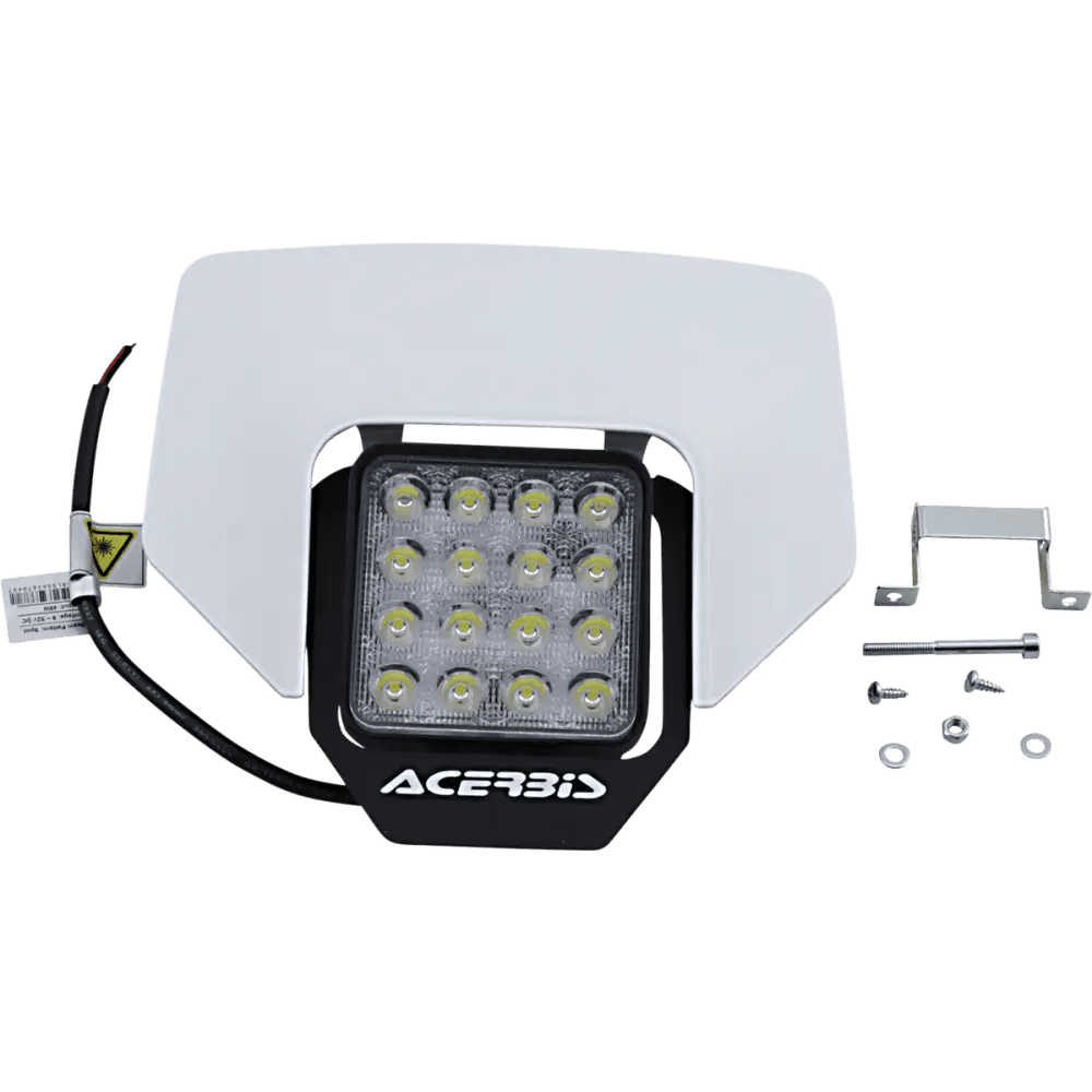 Acerbis VSL LED Headlight w/White Plastic Mask (2780480002) - Walmart.com
