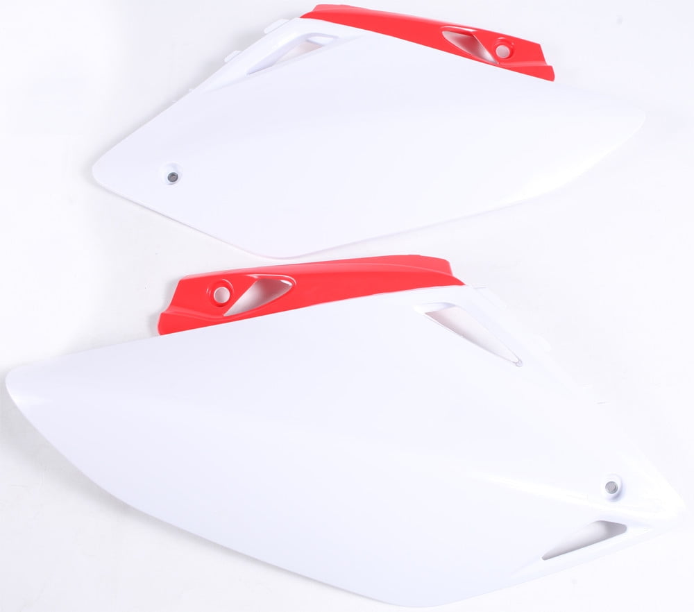 Acerbis White/Red Plastic Rear Side Panels (2082040354) - Walmart.com