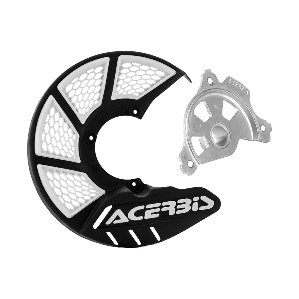 Acerbis X-Brake Vented Front Disc Cover with Mounting Kit Black/White ...