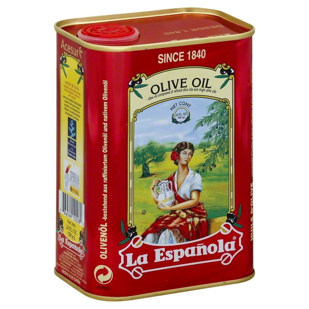 Acesur La Espanola Extra Virgin Olive Oil, Refined Blend, Imported from ...