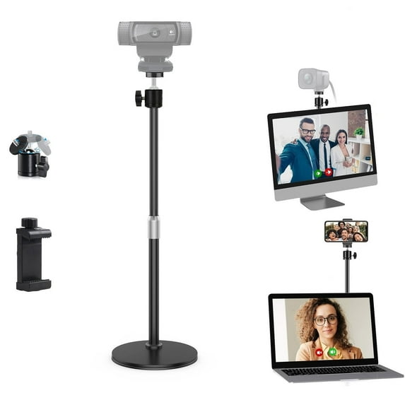 Logitech Portable Desktop Webcam Holder, Foldable Stand Tripod for ...
