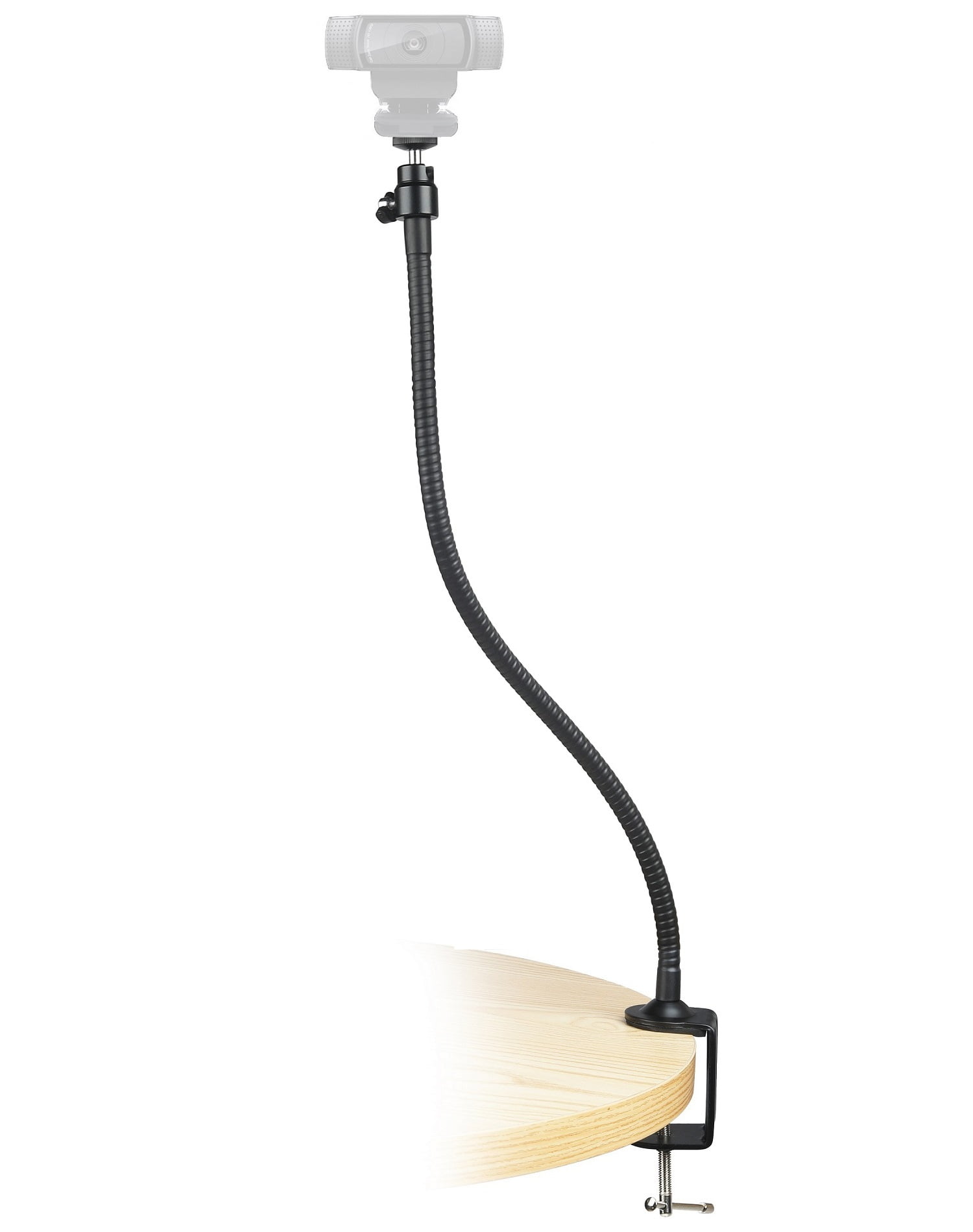 Acetaken 25'' Webcam Stand, Flexible Arm Clamp for Logitech C920, C922 ...