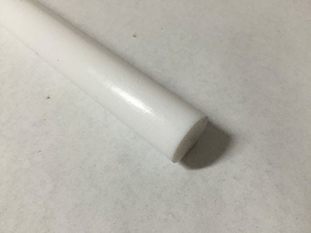 Acetal Copolymer Plastic Round Rod 1.50" Diameter, 24" Length - White ...