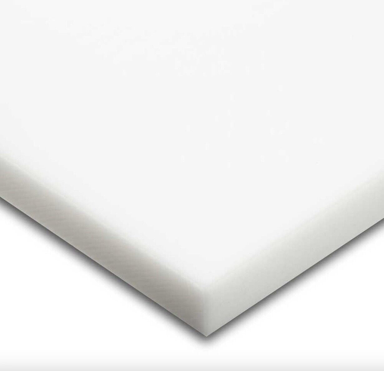 Acetal - Delrin Plastic Sheet 1/2" x 12" x 24" - White Color - Walmart.com