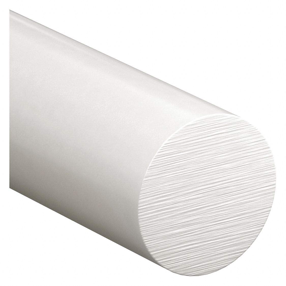 Acetal Rod, 150, 3/8 in x 6 Ft, White - Walmart.com