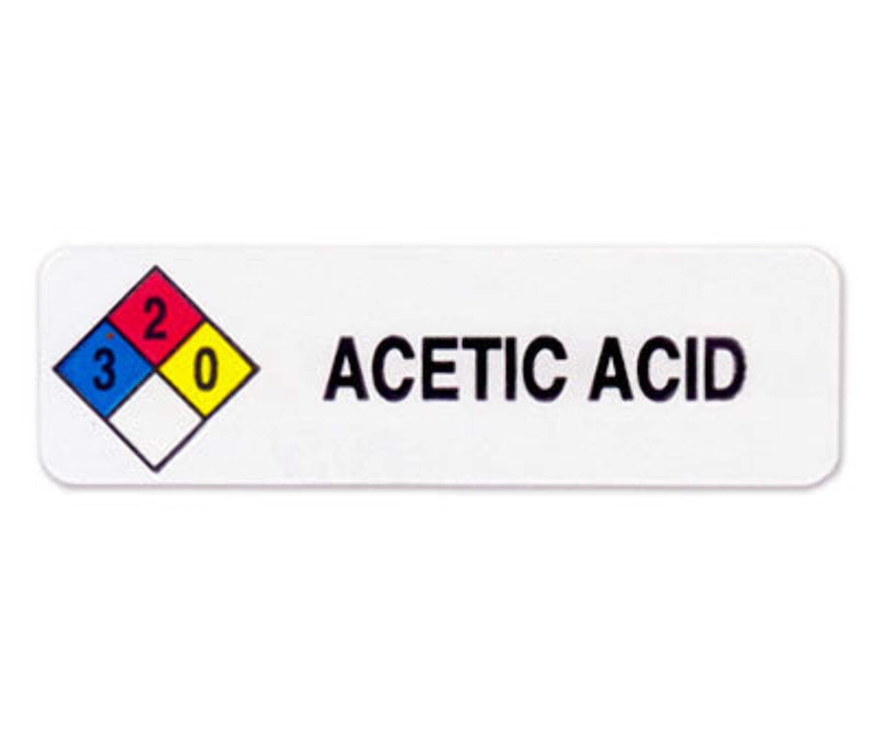 "Acetic Acid" HMIG Safety Labels, 0.75" x 2.5", 250/ROLL - Walmart.com