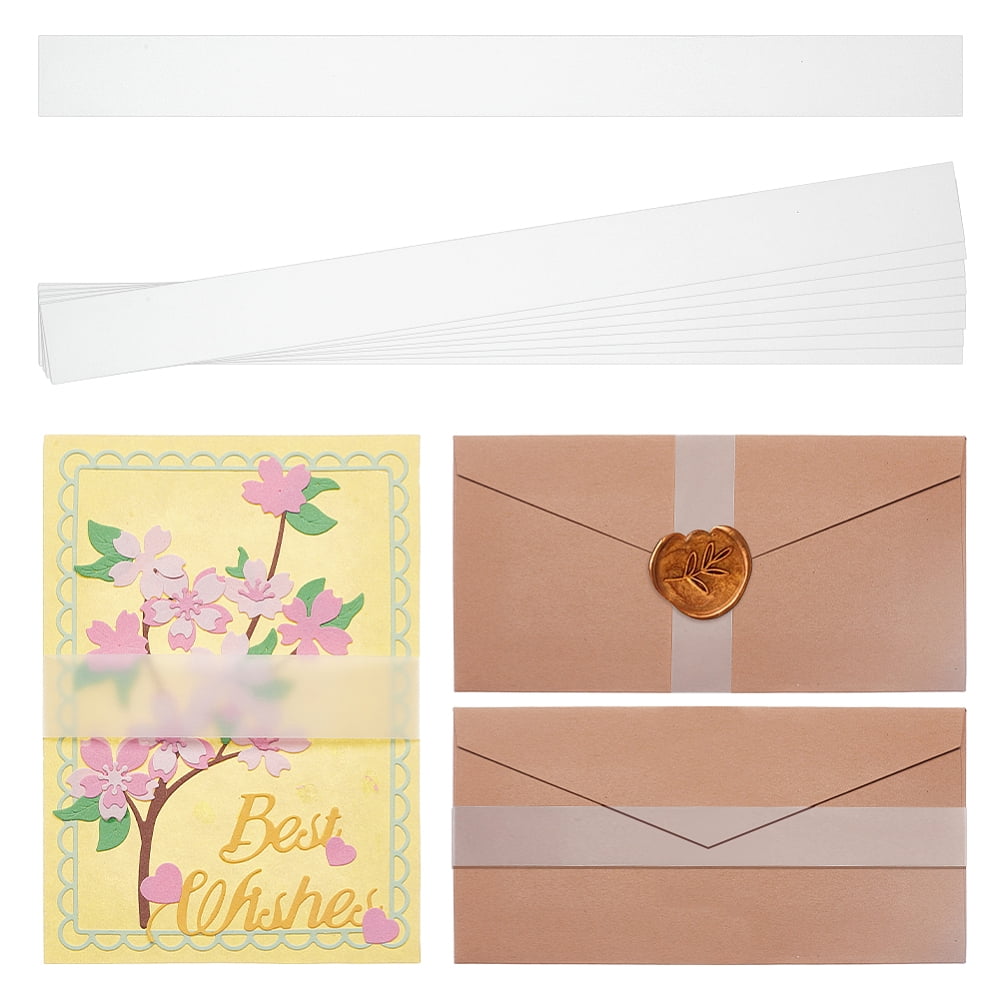 Acetic Acid Paper Book Cover Rectangle White 280x25x0.1mm - Walmart.com