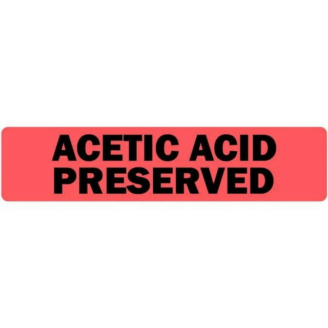 Acetic Acid Preserved Medical Labels - Walmart.com