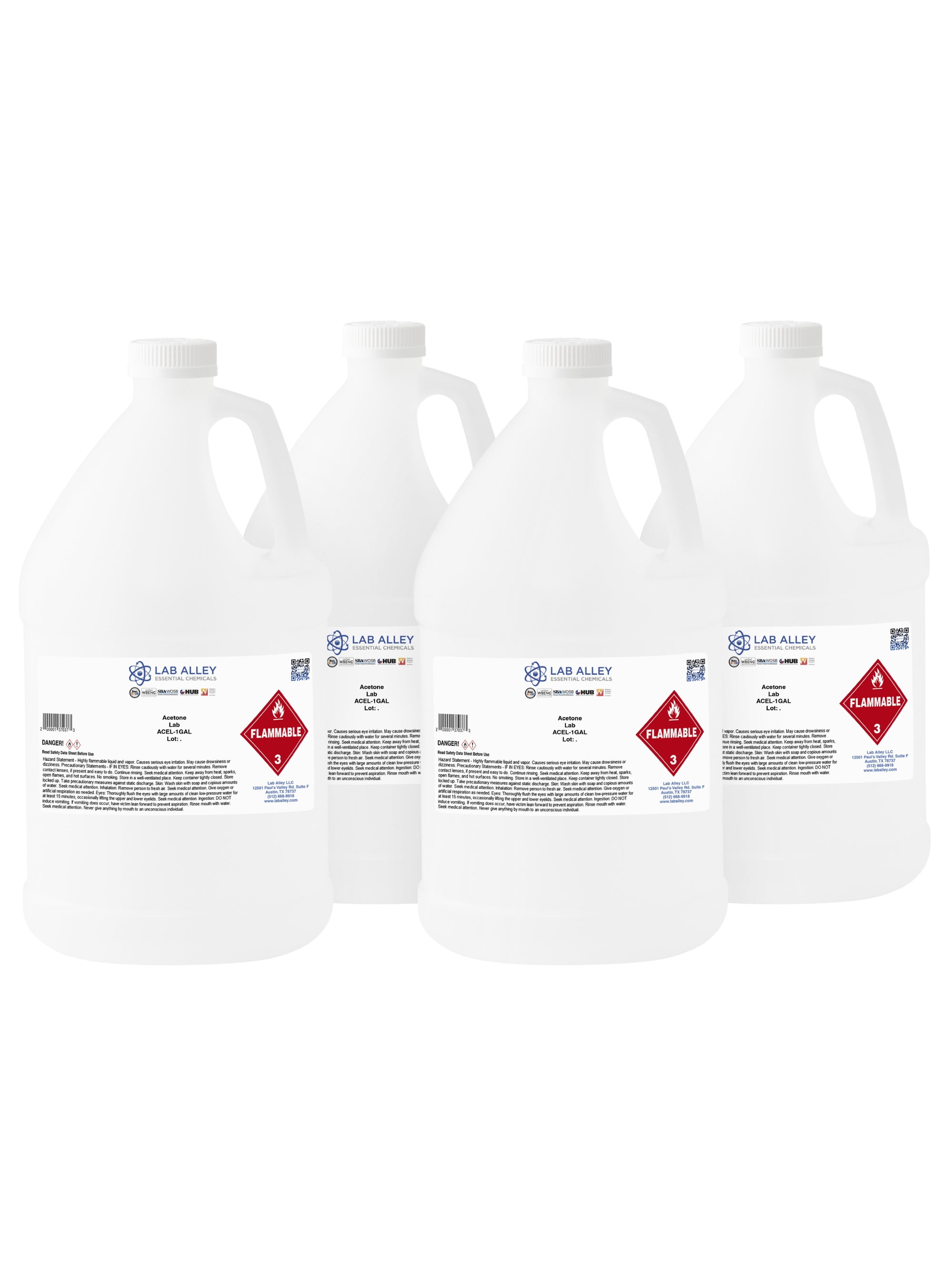 Acetone 100% Lab Grade 1GALCS - Walmart.com