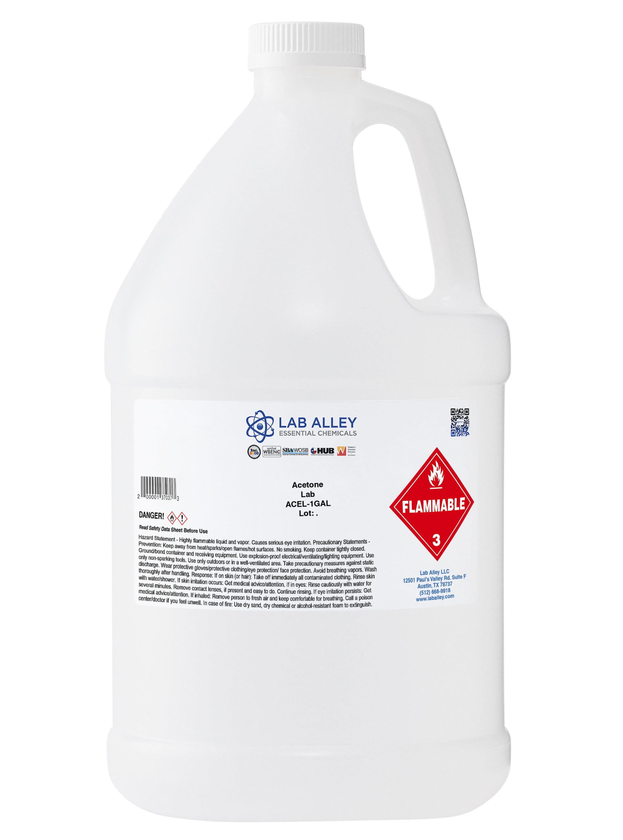 Acetone 100% Lab Grade 1GAL - Walmart.com
