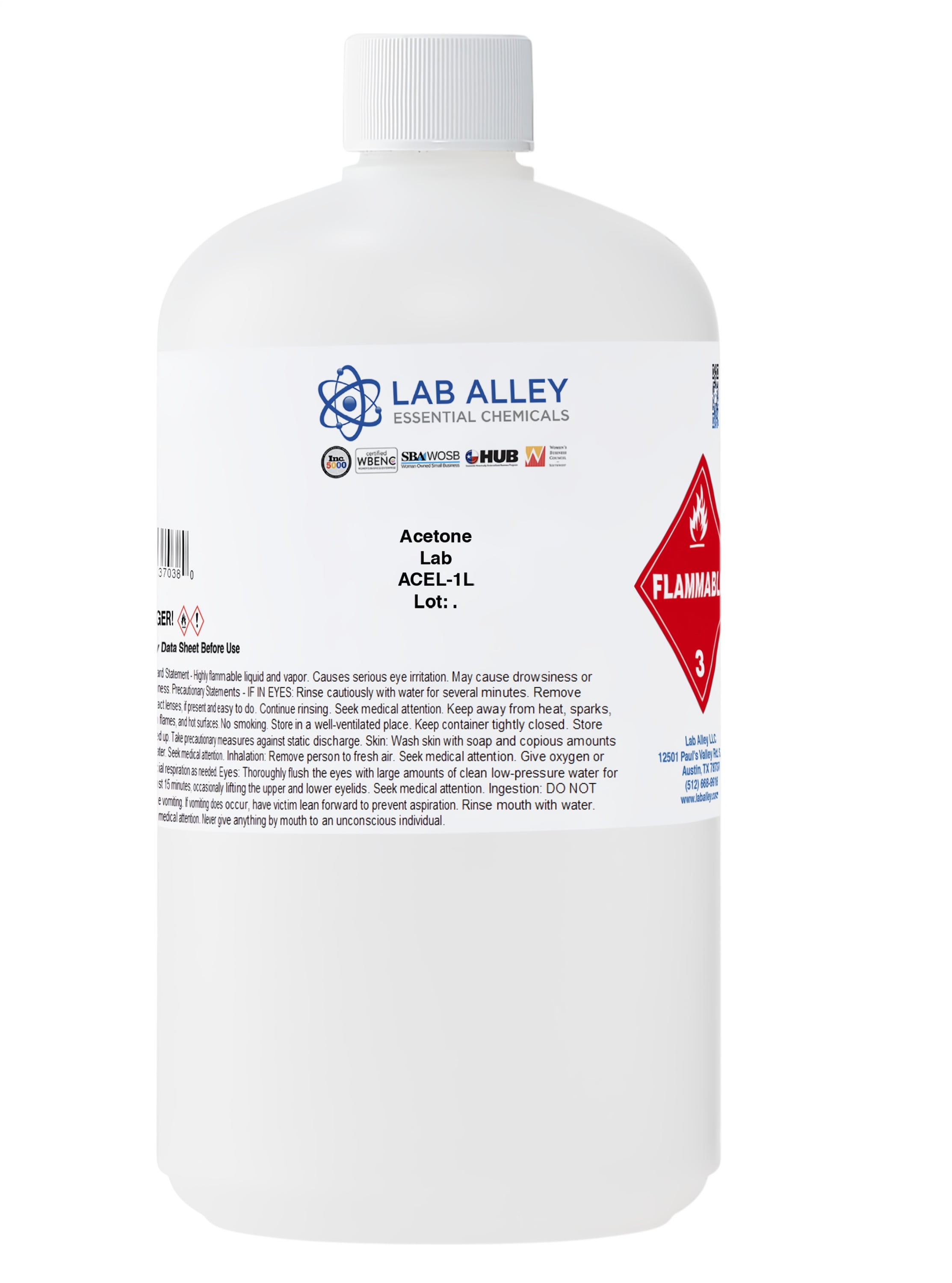 Acetone 100% Lab Grade 1L - Walmart.com