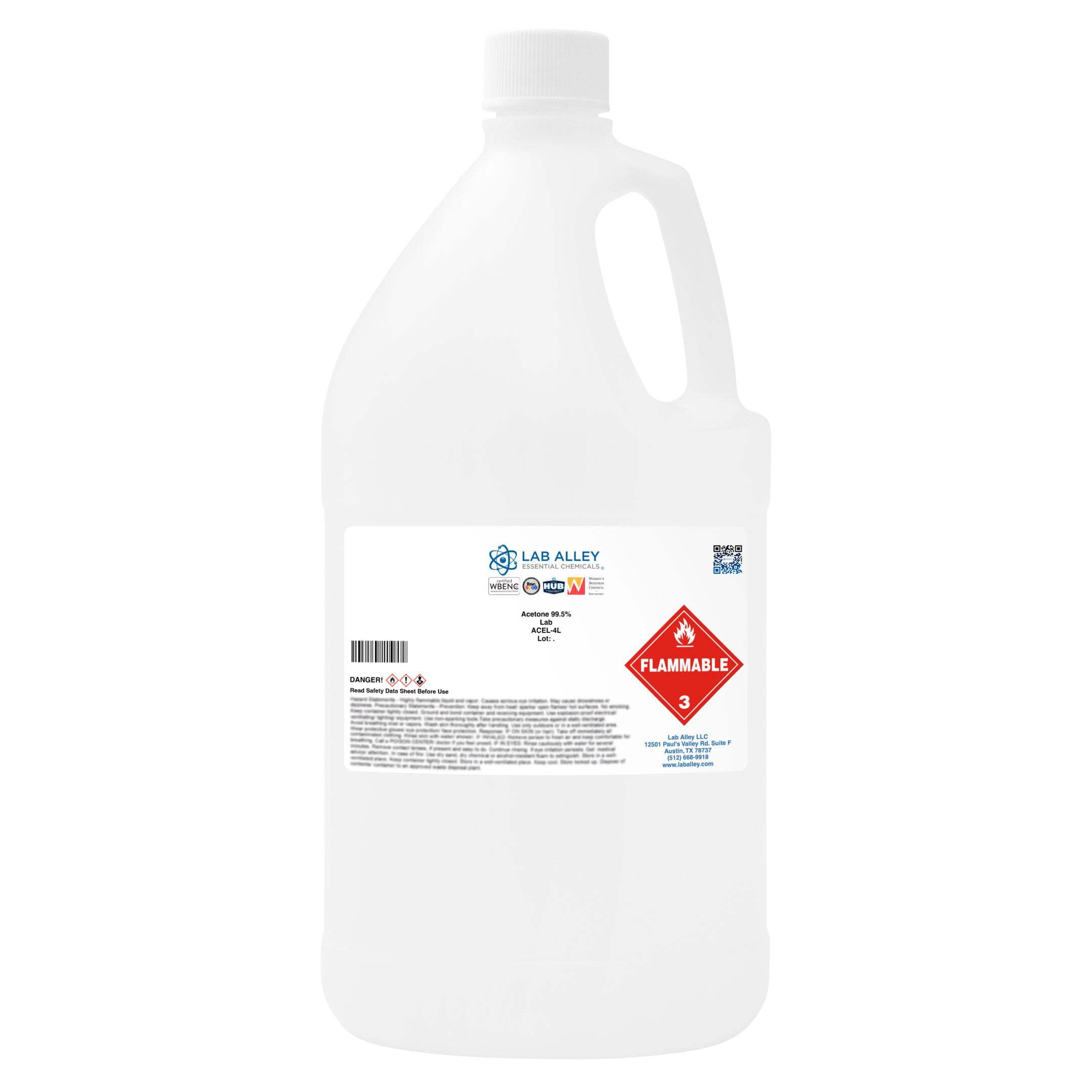 Acetone 100% Lab Grade 4L - Walmart.com