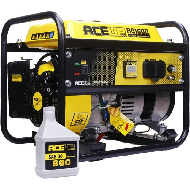 Aceup Energy 1,500W Gas Powered Generator, Portable Generator, Camping ...