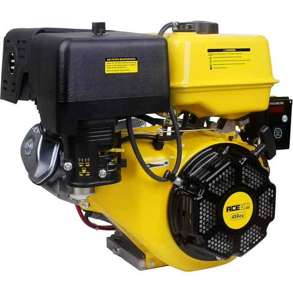 Aceup Energy 18HP 459cc Gas Engine Horizontal Shaft, 4 Stroke OHV Gas ...
