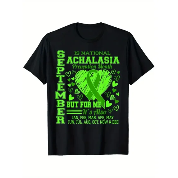 Achalasia Awareness Green Ribbon Month Support Graphic Men Women T ...