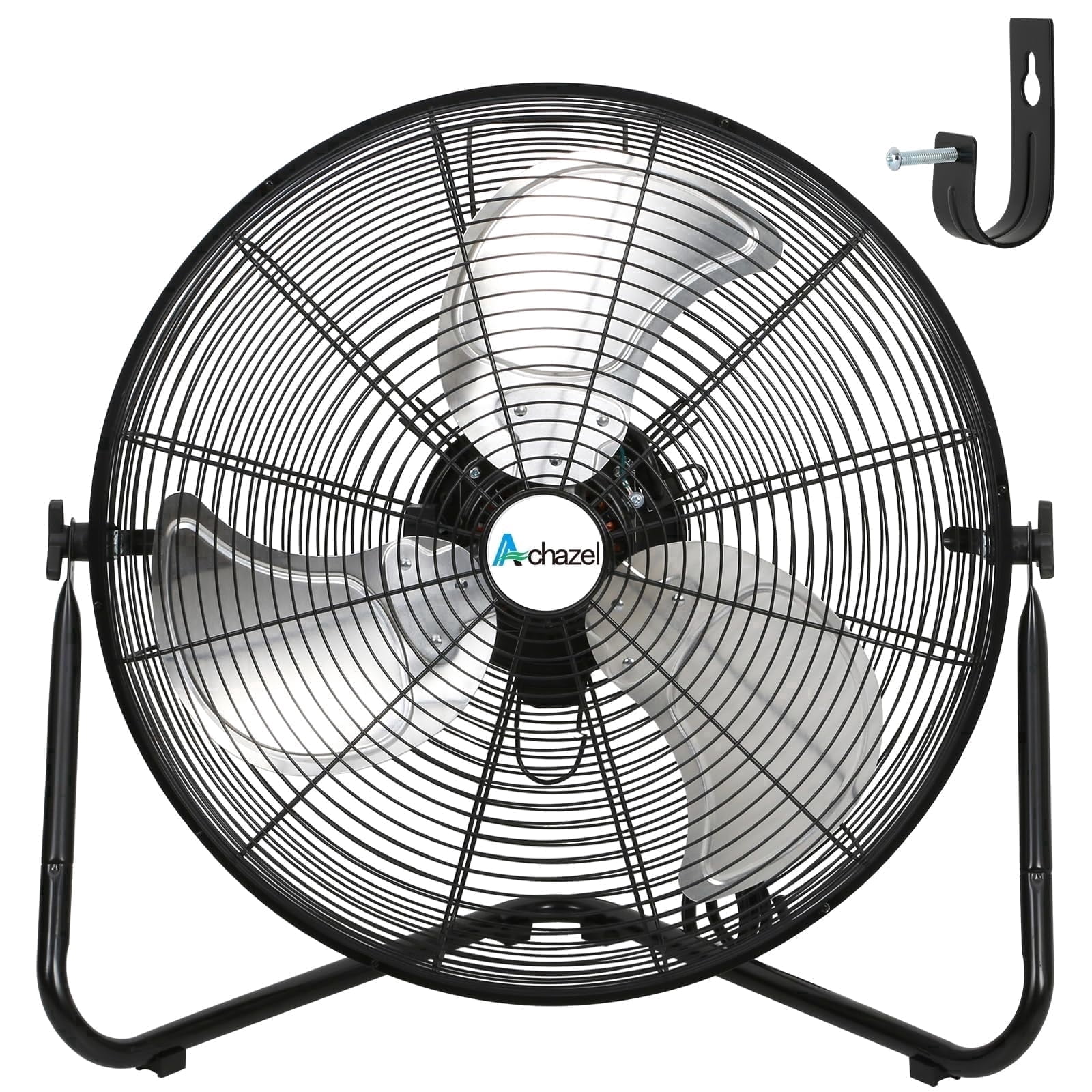 Achazel 20" High Velocity Floor Fan 3-Speed 5200 CFM Industrial Shop ...
