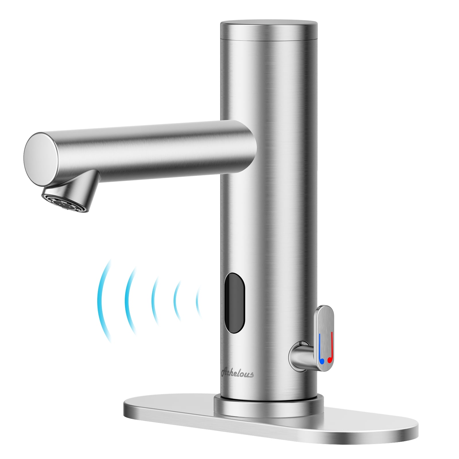 Achelous Stainless Steel Automatic Touchless Bathroom Sink Faucet ...