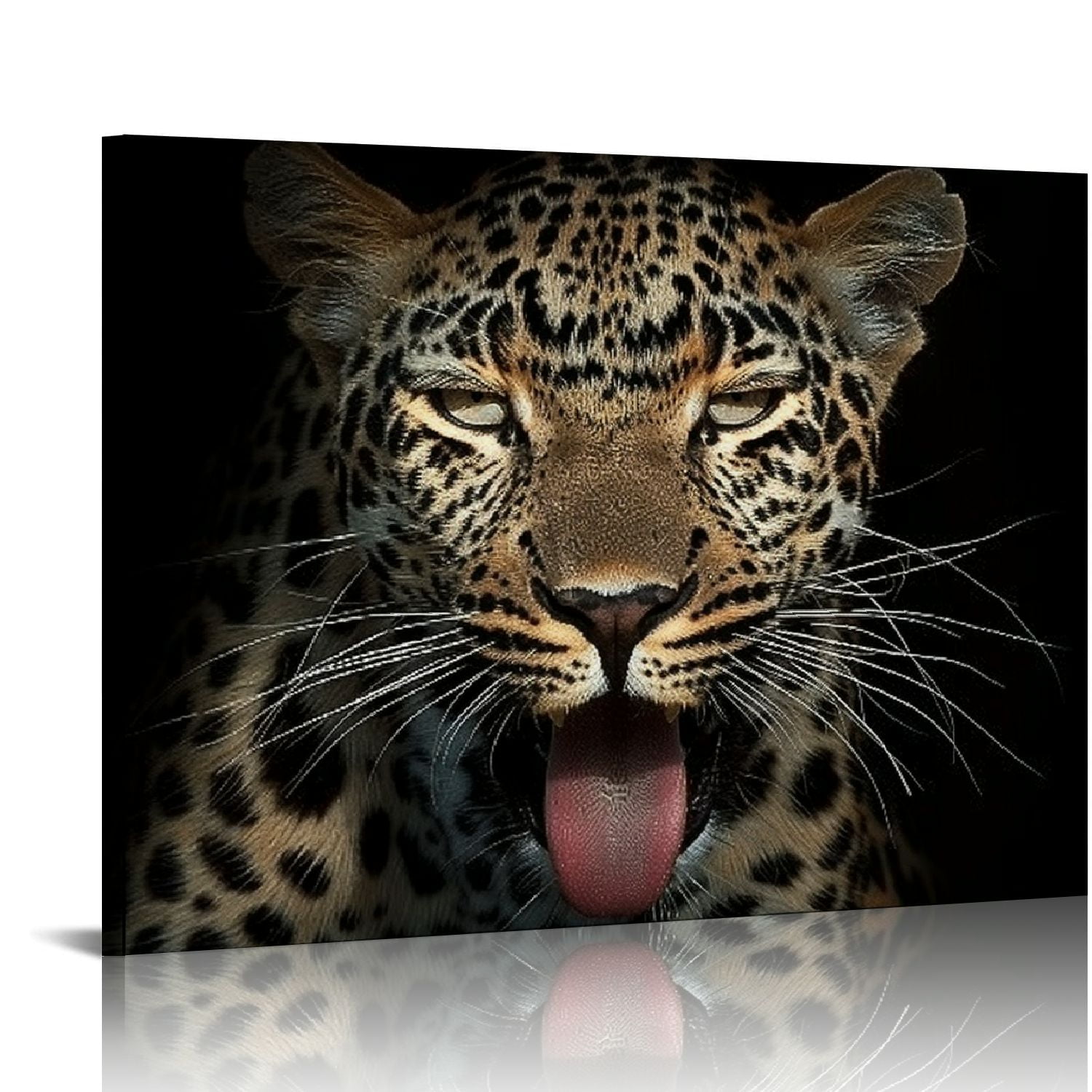 Acheng 3 Panels Wild Animals Canvas Wall Art Leopard Lion Tiger ...