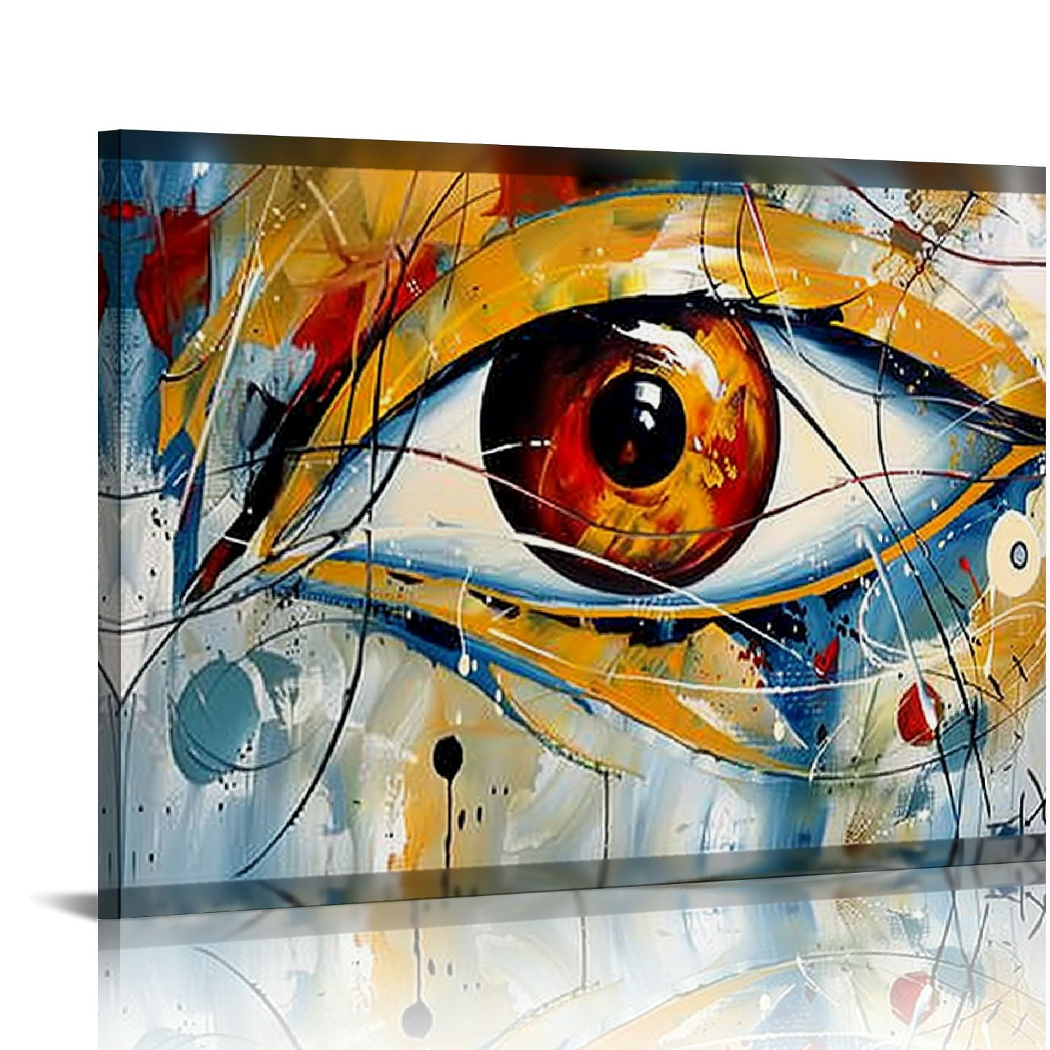 Acheng Abstract Canvas Wall Art for Living Room Bedroom Home Office ...