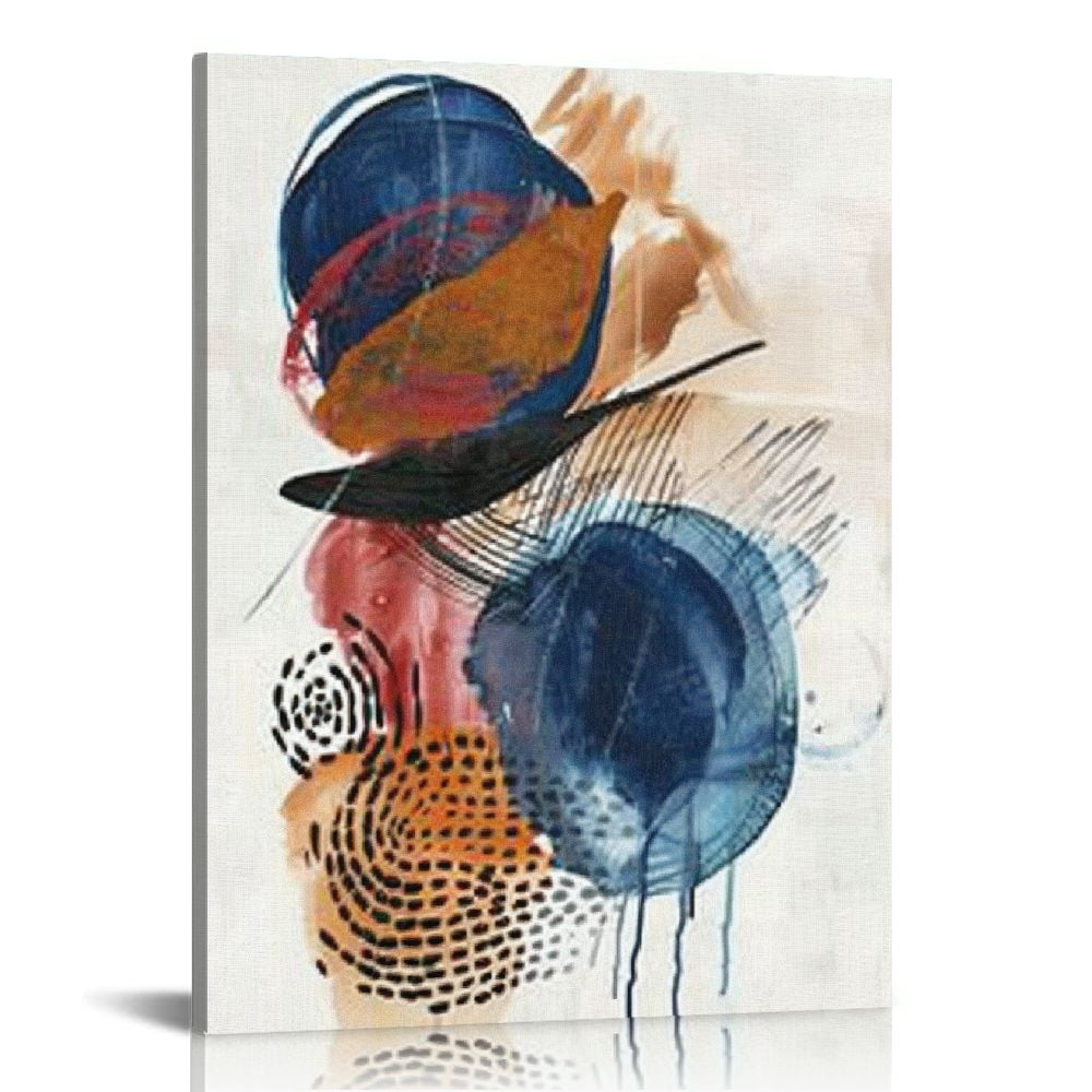Acheng Abstract Minimalist Bohemian Colorful Geometry Shape Wall Art ...