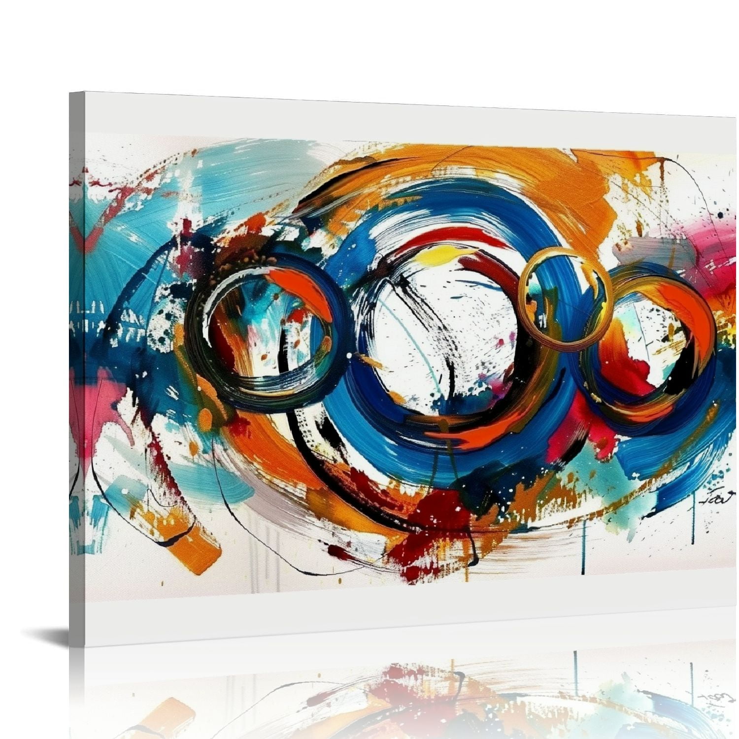 Acheng Abstract Wall Art Canvas Prints Modern Living Room Bedroom Home ...