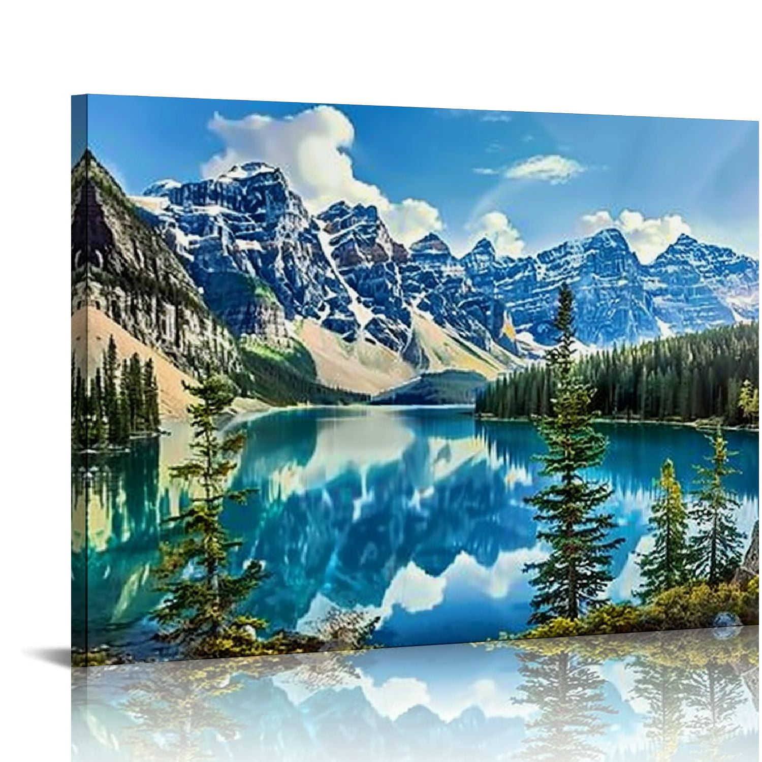 Acheng Banff Canvas Art Prints Moraine Lake Wall Art Colorado Mountain Artwork Pictures Modern ...