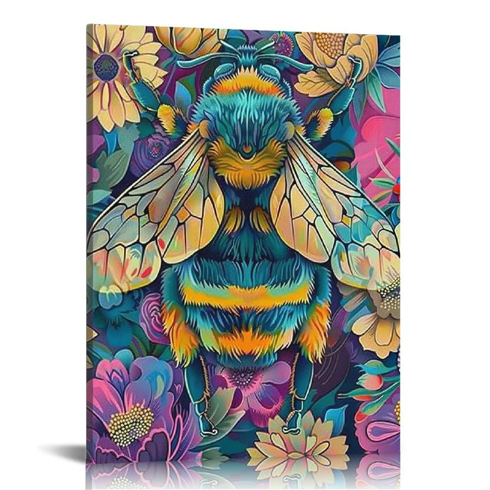 Acheng Bee Ornamental Boho Art Design Canvas Wall Art Prints Pictures ...