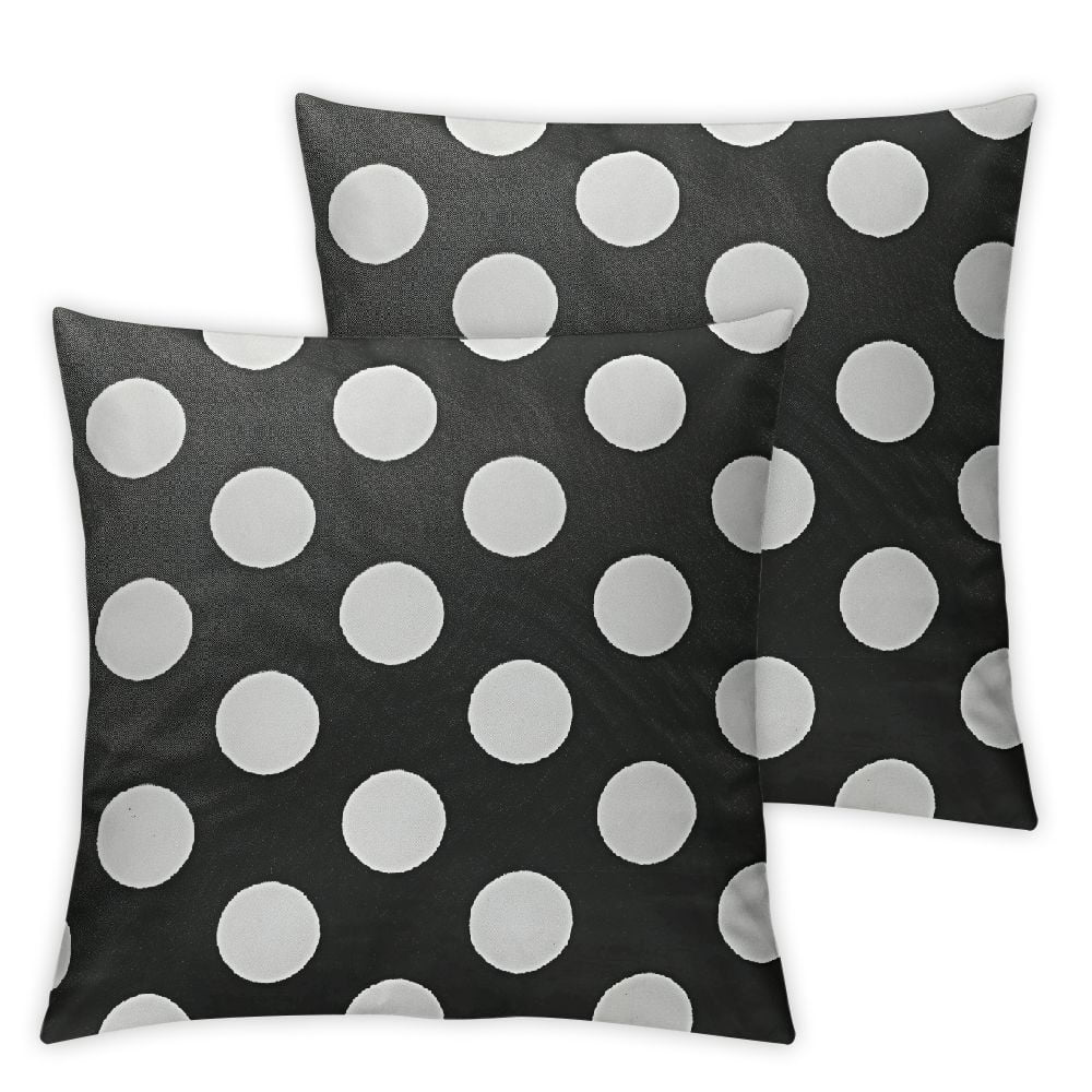 Acheng Black and White Large Polka Dot Accent Poke Dots Throw Pillow ...