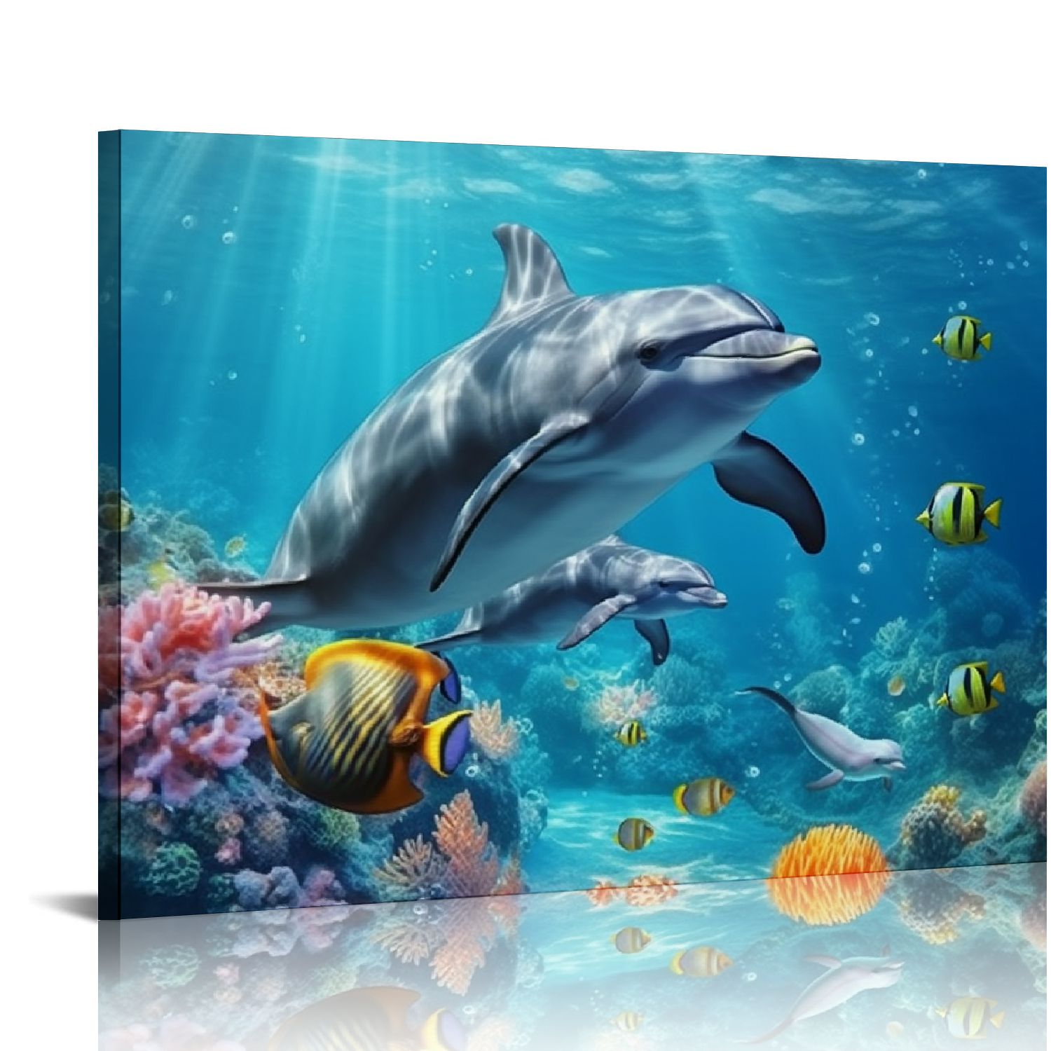Acheng Blue Ocean Aquatic Animals Decor Wall Art Turtle Starfish ...