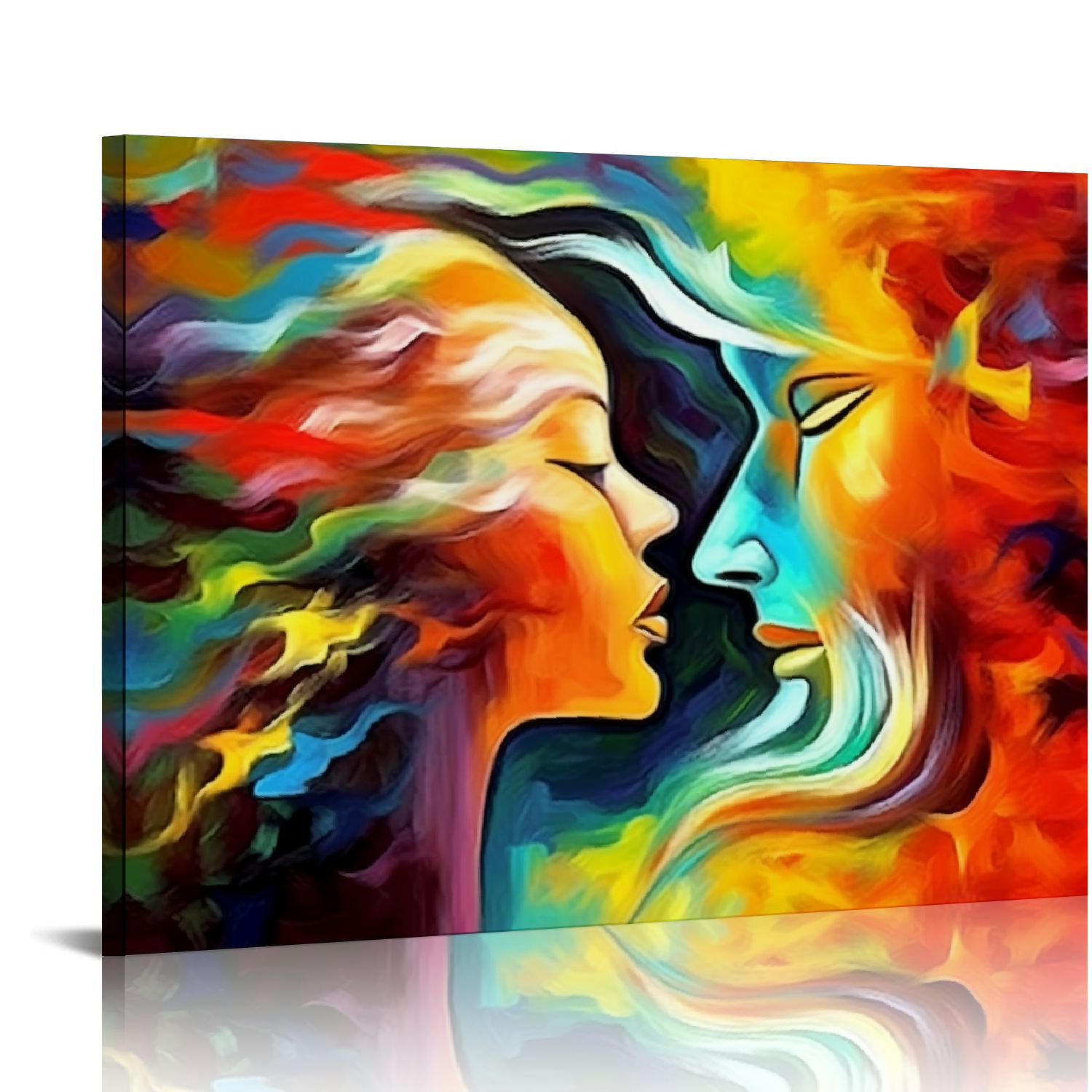 Acheng Canvas Wall Art Searching for Love Deep Meaning, Abstract ...