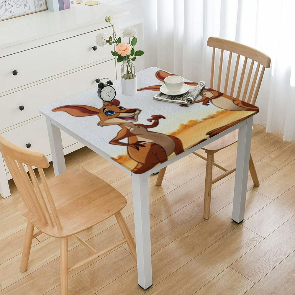 Acheng Cartoon Kangaroo Square Tablecloth for Outdoor Picnic Camping ...