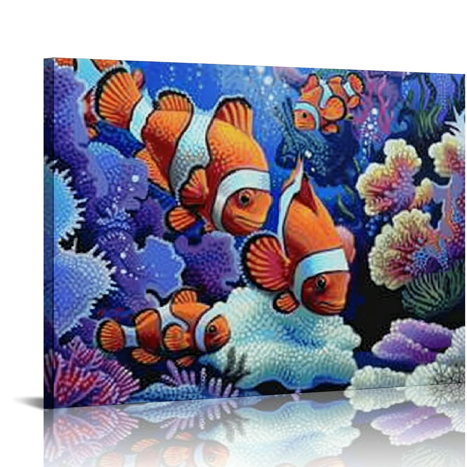 Acheng Clownfish Framed Canvas Prints Wall Art for Wall and Home Decor ...